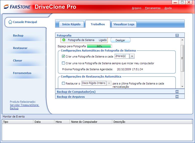 DriveClone - Telas