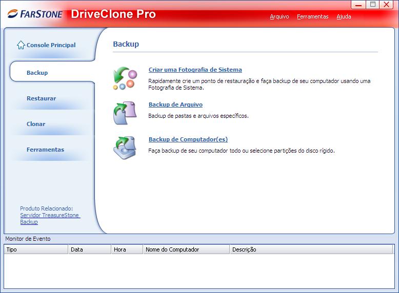 DriveClone - Telas