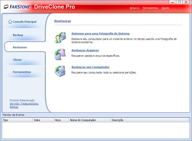 DriveClone - Telas